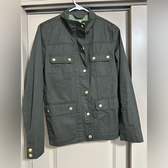 J. Crew Factory | Jackets & Coats | J Crew Canvas Military Jacket ...